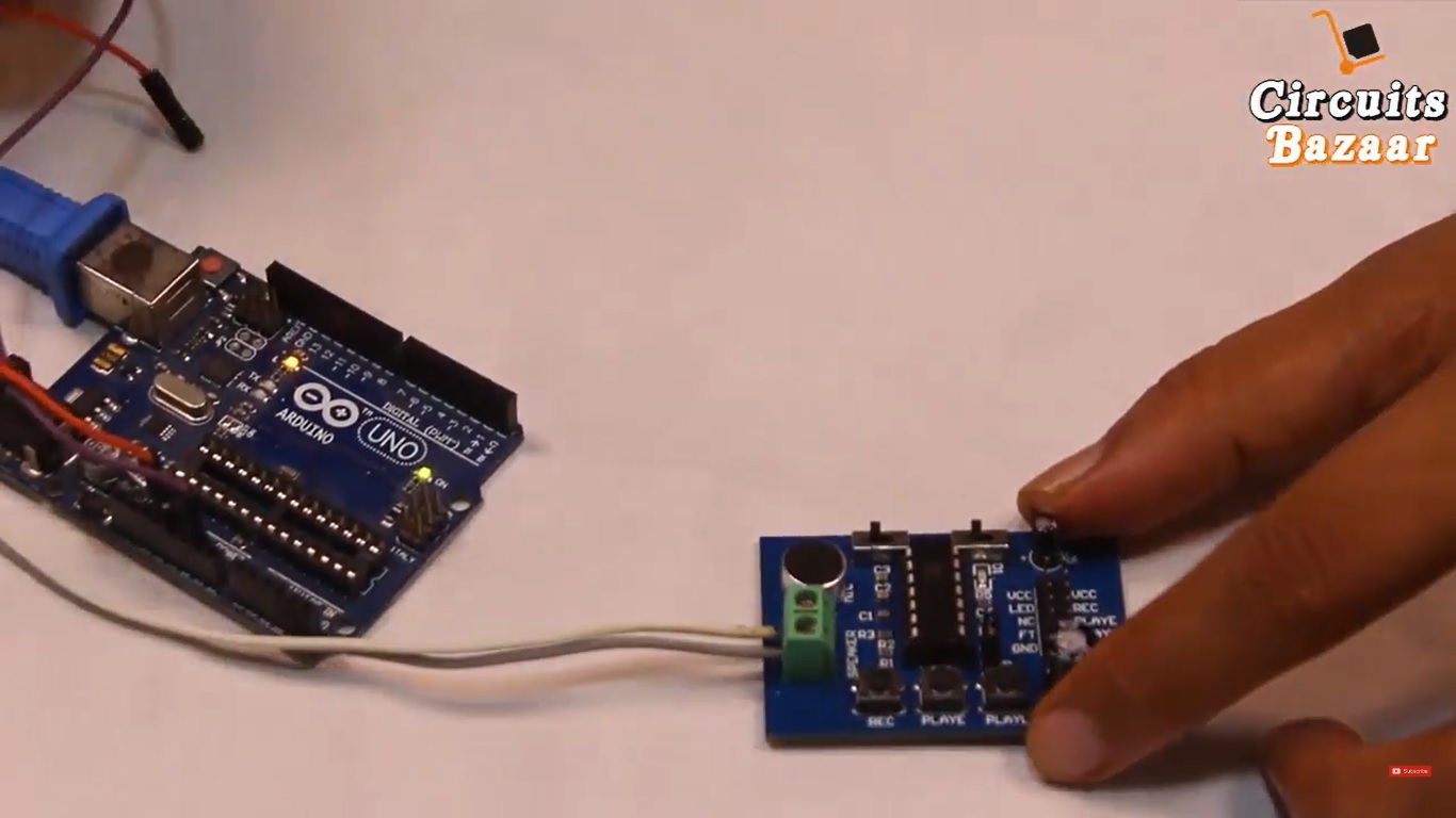 How To Use Isd1820 Voice Recording Module Tutorial Record Any Voice 7007